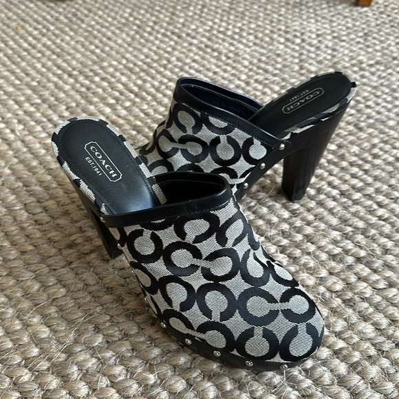Coach | Shoes | Coach Vintage Bacall Platform Heeled Clogs | Poshmark
